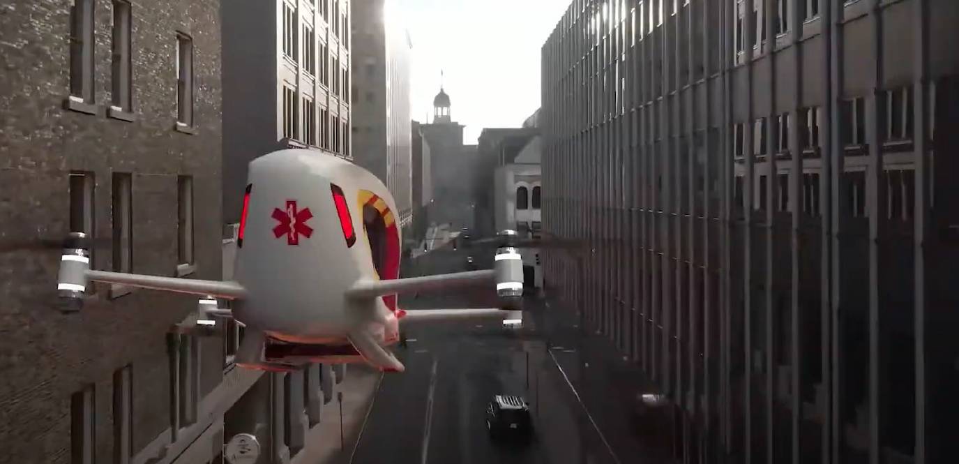 Call the eVTOL air ambulance